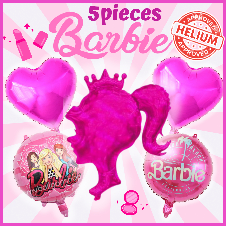 Barbie Pink Doll Set Balloon Birthday Theme | Shopee Malaysia