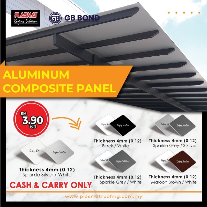 Aluminium Composite Panel ACP 4mm Custom Size | Shopee Malaysia