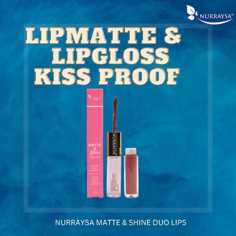 NEW NURRAYSA Matte & Shine Duo Lips tekstur ringan tidak kering bibir ...