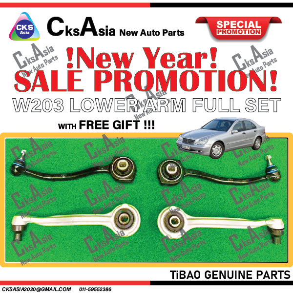 (TiBAO) MERCEDES BENZ W203 W209 W171 FRONT CONTROL LOWER ARM FULL SET ...