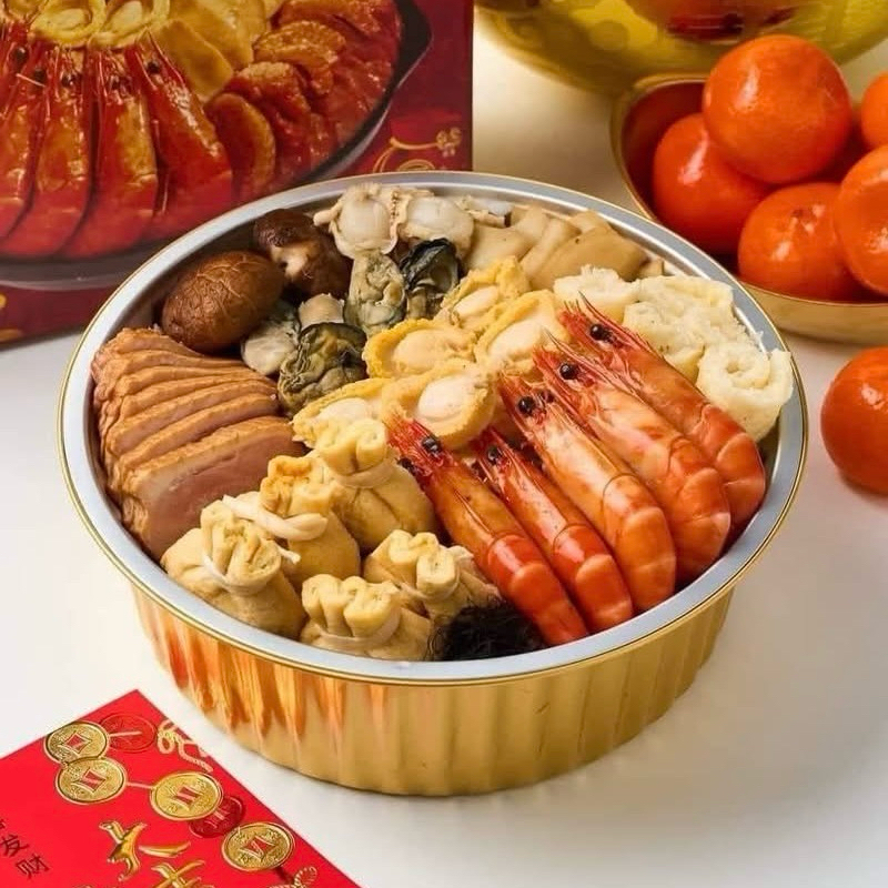 5 sets Large Size Steamboat Pot Round Aluminium Tin Foil Food Packing ...