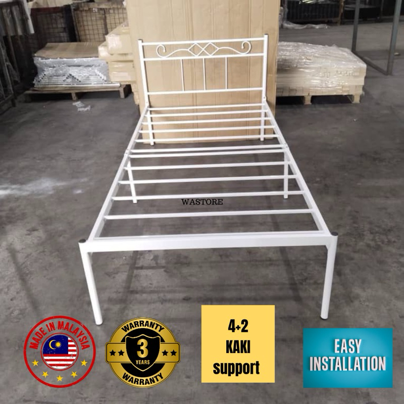 KATIL BESI SINGLE/ KATIL BUJANG/ SINGLE BEDFRAME | Shopee Malaysia