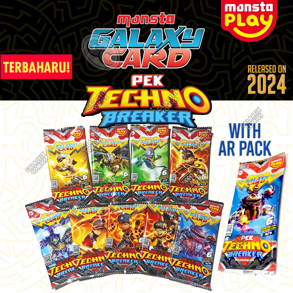 BoBoiBoy Galaxy Card Kad Pek Techno Breaker 2024 (Full Set) | Shopee ...