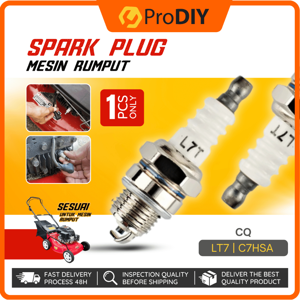1PCS L7T C7HSA Spark Plug For Lawn Mower Grass Cutter Brush Cutter ...