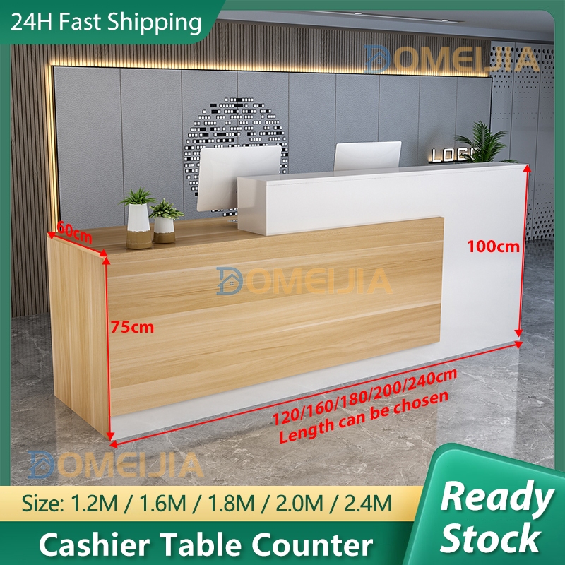 【Ready Stock】Cashier Table Counter Store Cashier Reception Bar Table ...
