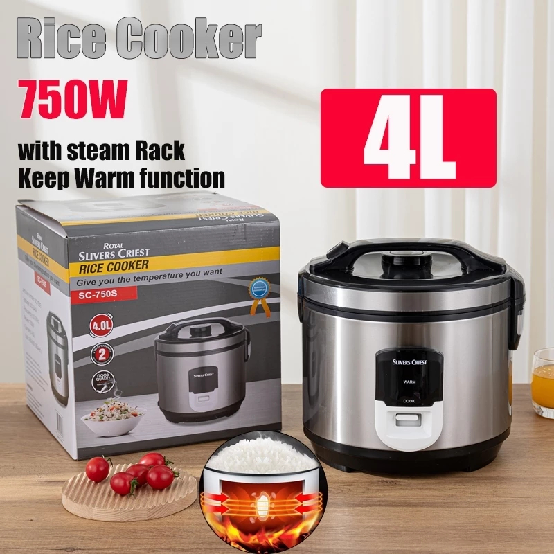Silver crest High-end Rice Cooker Stainless 4L Large Capacity ...