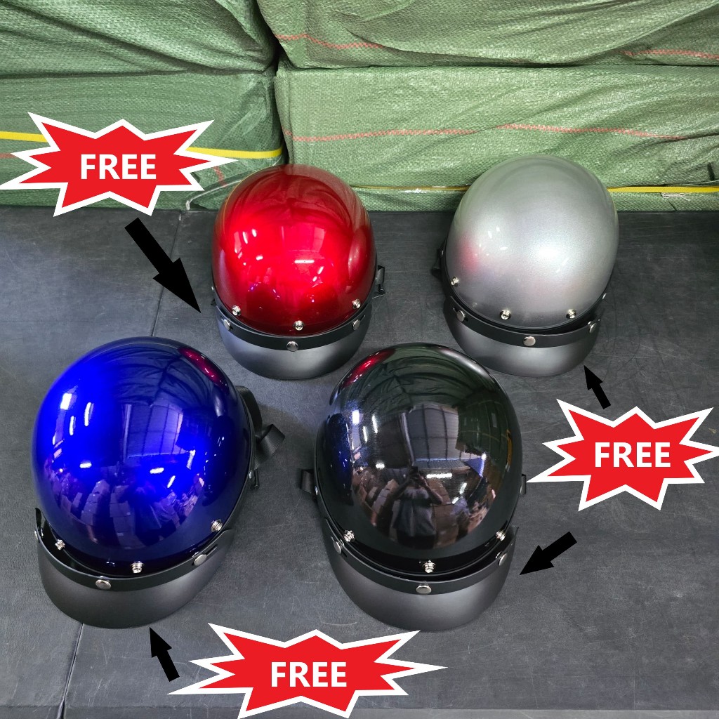 Motorcycle Helmet FREE Black Cap Motor Helmet Topi Keledar Motosikal ...