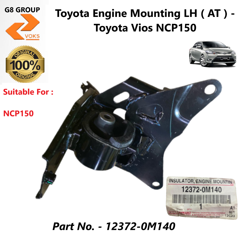 Toyota Engine Mounting LH ( AT ) - Toyota Vios NCP150 ( 12372-0M140 ...
