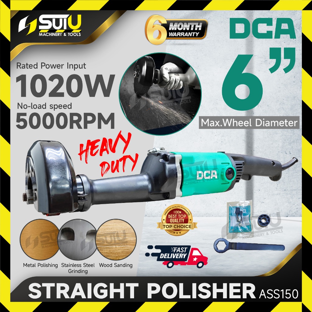 DCA ASS150 / ASS150 6" / 150MM Straight Polisher 1020W 5000RPM | Shopee ...