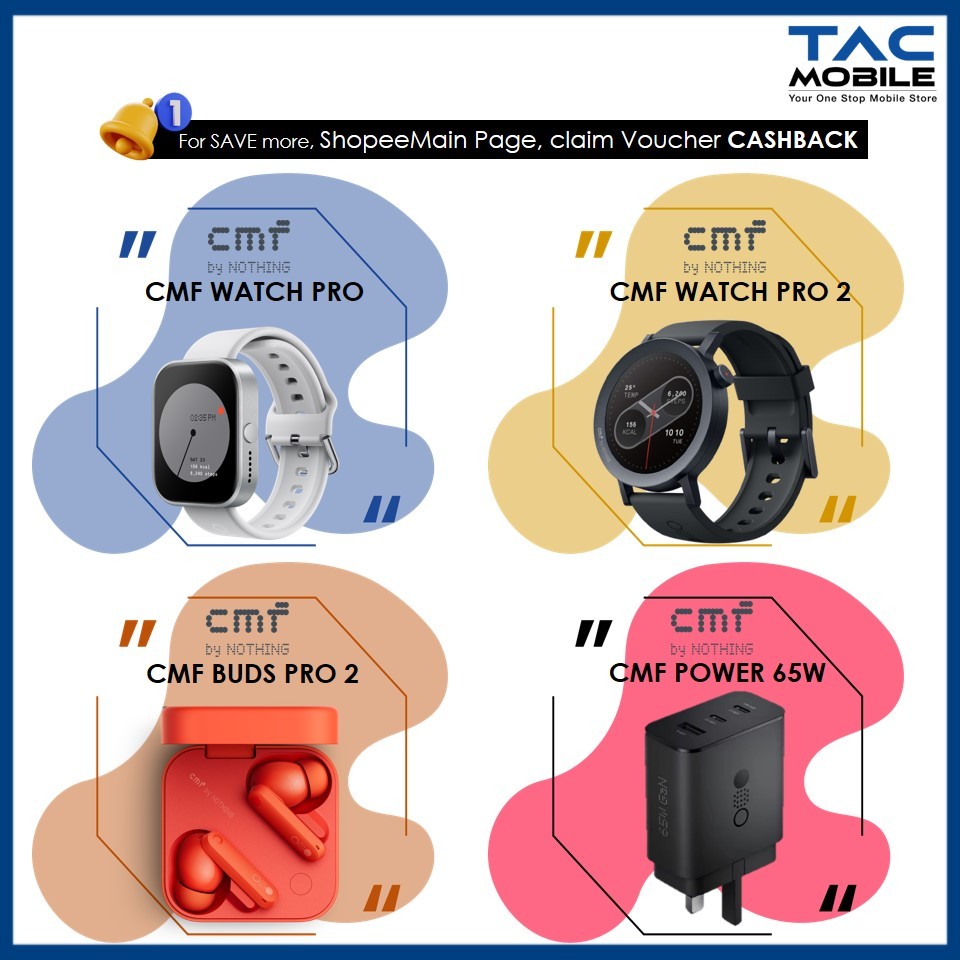 CMF WATCH PRO/CMF WATCH PRO 2/CMF BUDS PRO 2/CMF POWER 65W GaN CHARGER ...