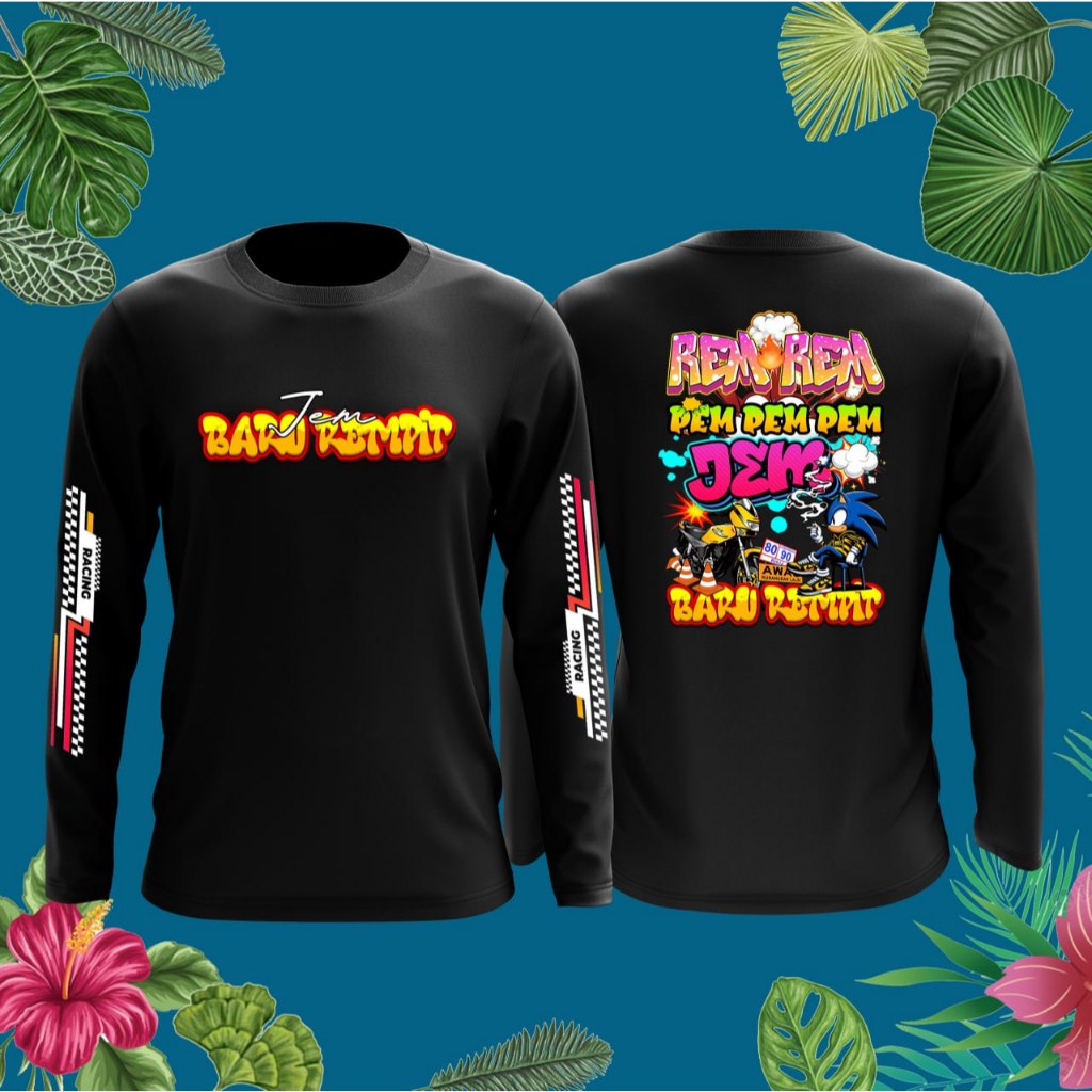 Tshirt permotoran Rem Rem Jem Baru Rempit Cotton DAN jersey 100% RIDE ...
