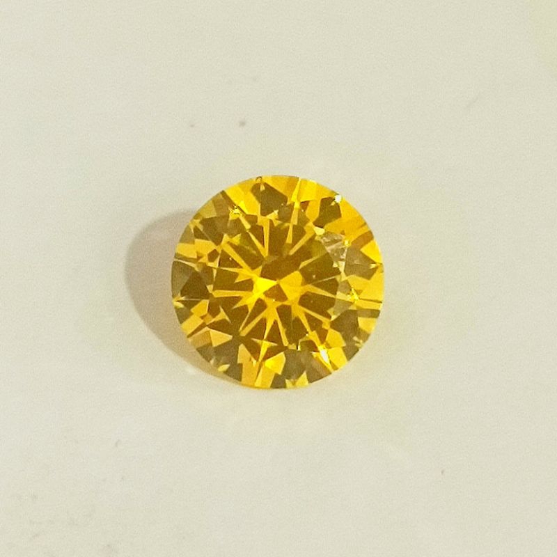 batu permata nilam asli / natural yellow gem 9mm | Shopee Malaysia