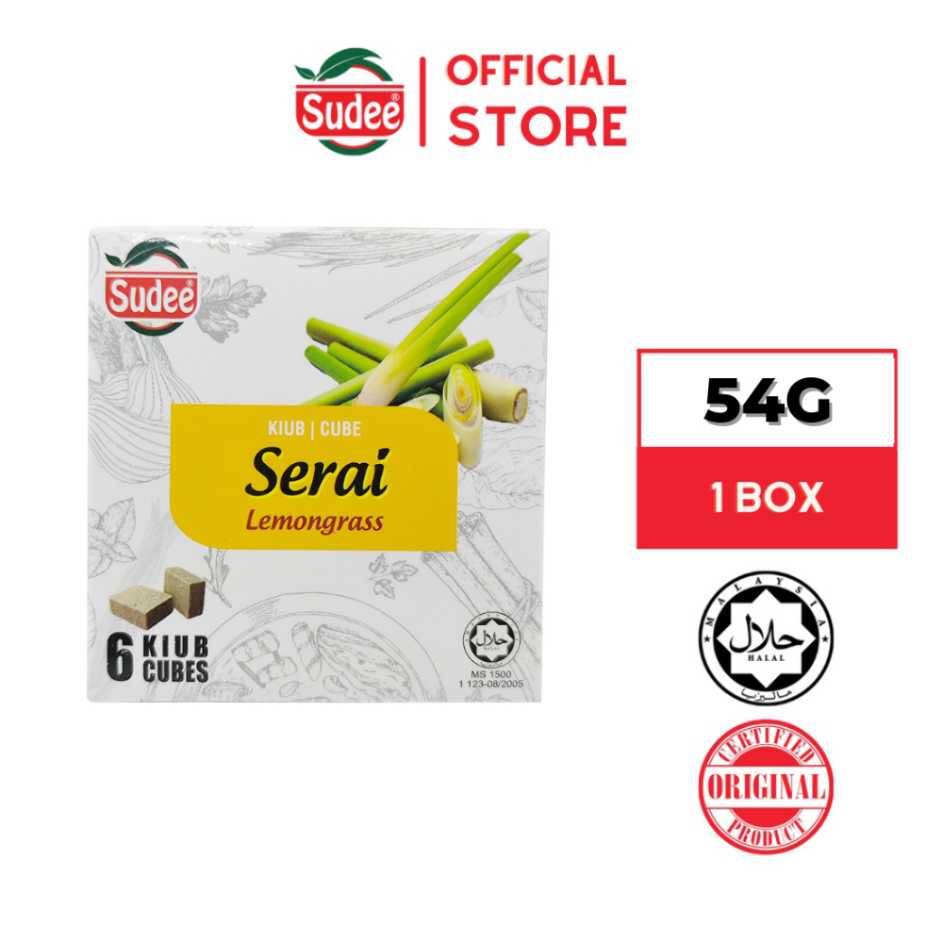 SUDEE Kiub Serai / Lemongrass Cube [54g] | Shopee Malaysia