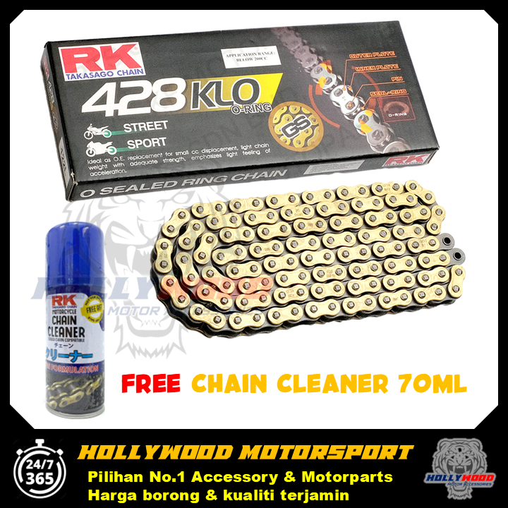 RK O'RING GOLD CHAIN KLO GS428 140L 132L 122L 114L LC135 Y15 Y16 RS RSX ...