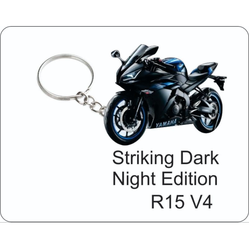 r15 v4 striking dark night edition 2d keychain | Shopee Malaysia