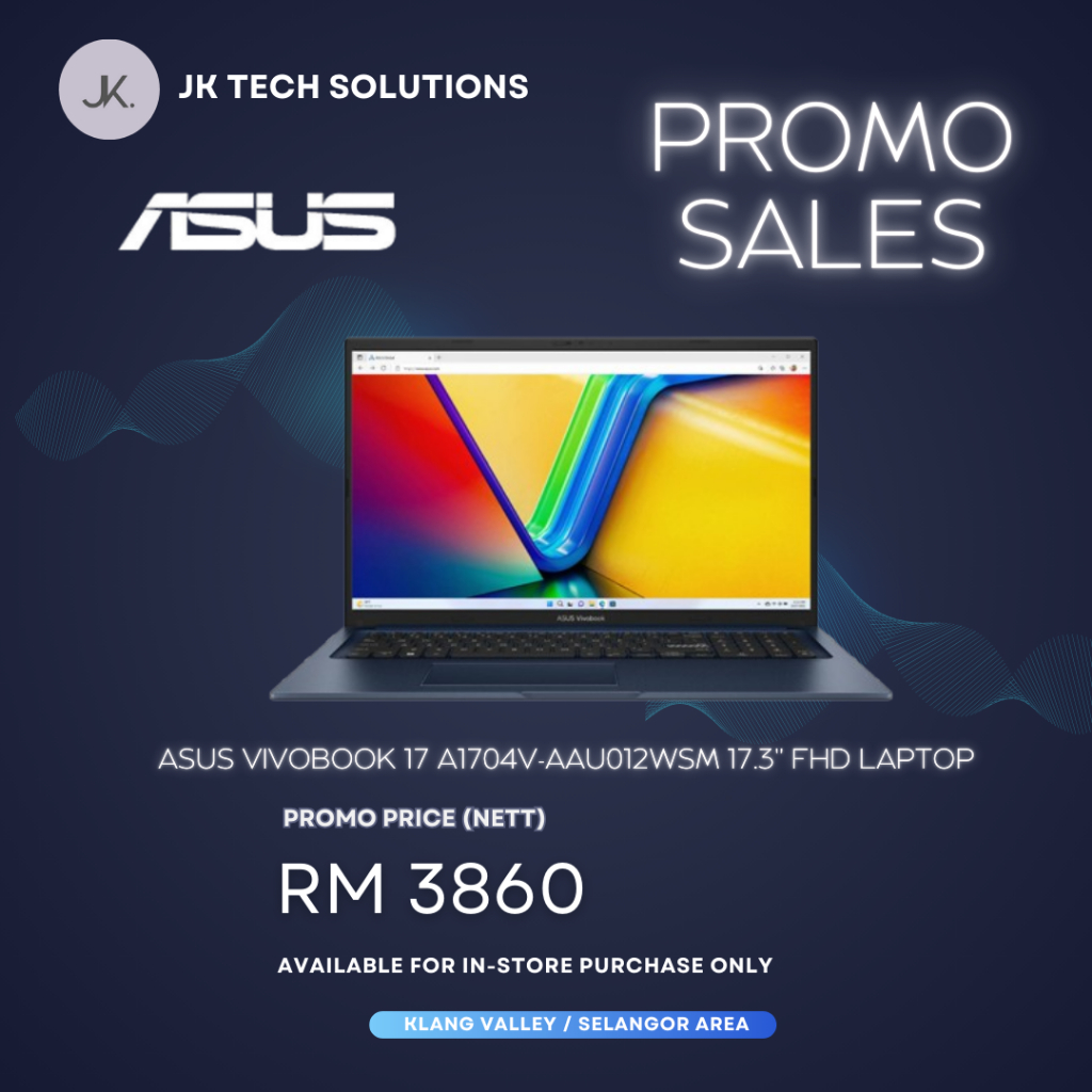ASUS VivoBook 17 A1704V- AAU012WSM 17.3'' FHD Laptop ( C7-150U/16GB/1TB ...
