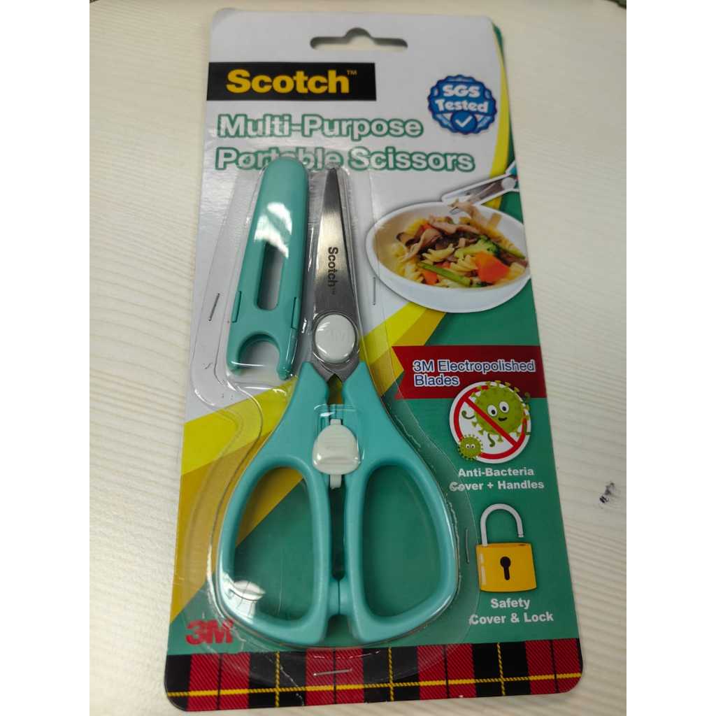 3M SCOTCH PS-AB PORTABLE FOOD SCISSORS (DAMAGED PACKAGING) | Shopee ...
