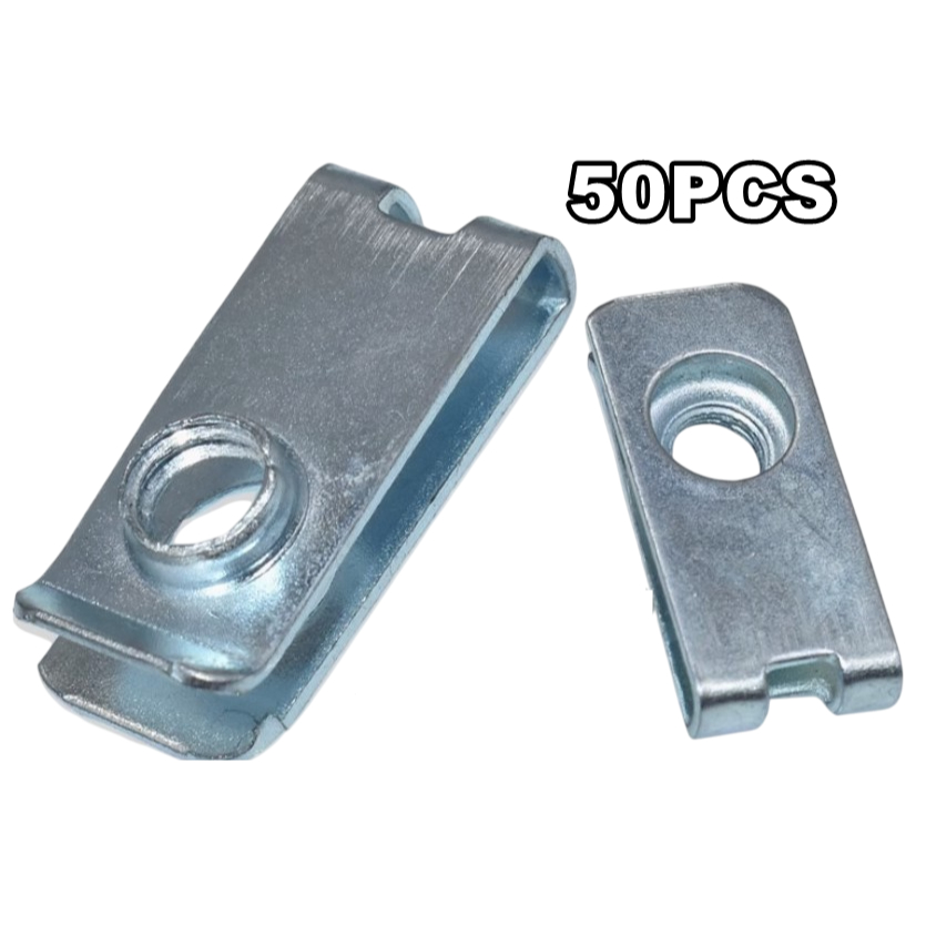 50PCS M6 Car Number Plate Pin Spring Clip Body Motorcycle Fastener Car ...