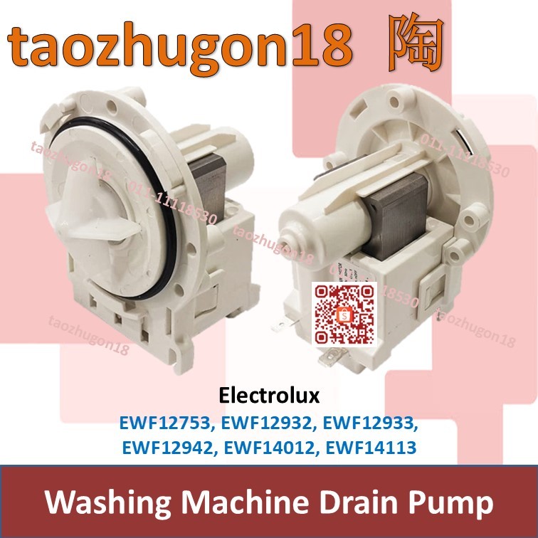 Electrolux Washing Machine Drain Pump Motor Mesin Basuh EWF12753 ...