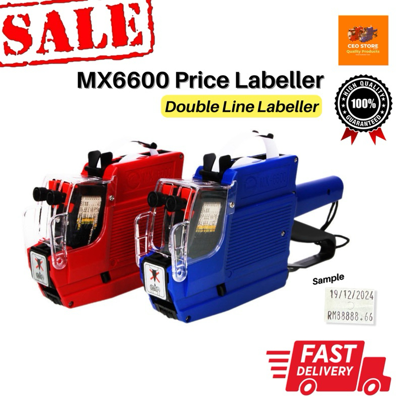 Price Labeller MX6600 Price Labeler / Price Labelling Crown Price Gun ...