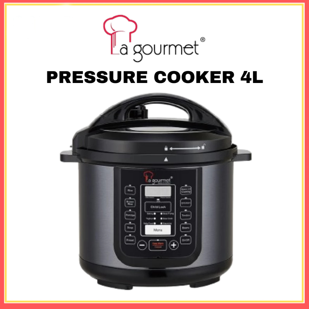 LA GOURMET HEALTHY PRESSURE COOKER 4L WITH CERAMIC POT XLTX40-D8 ...