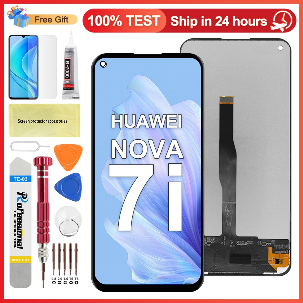 For NOVA 7i/NOVA 6 SE/NOVA 5i/P40 Lite LCD Original Frame Touch Screen Digital Component ...