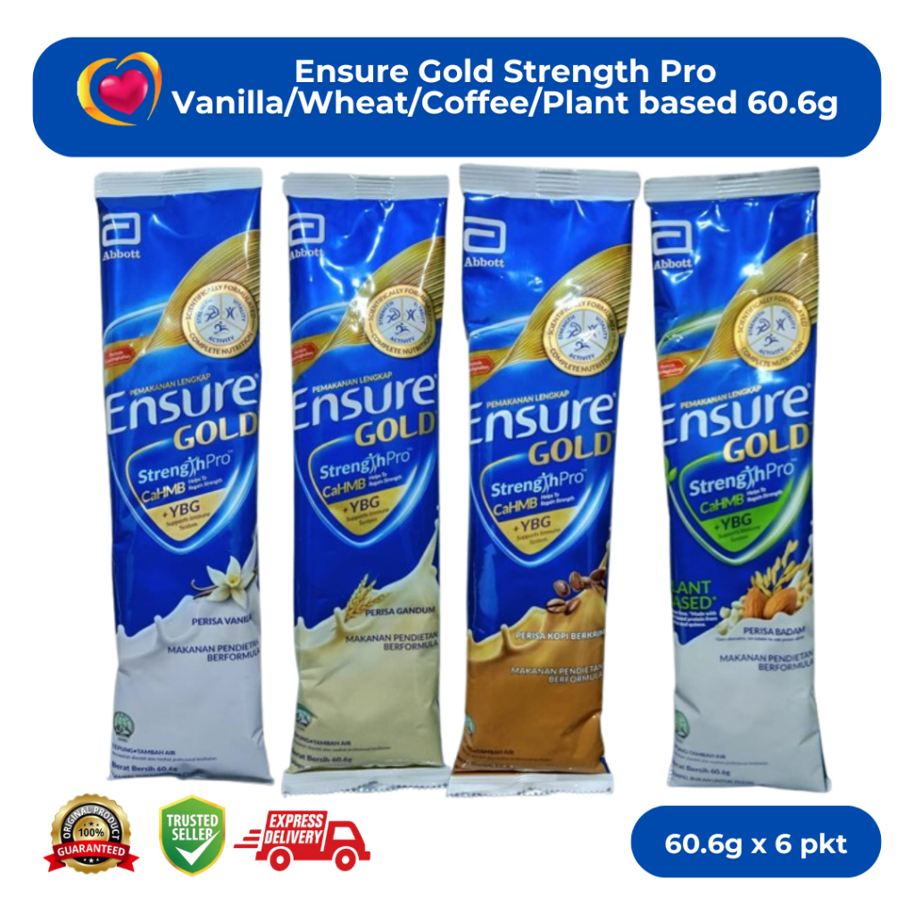 Ensure Gold Strength Pro Vanilla 60.6gx6packet (Vanilla/Wheat/Coffee ...