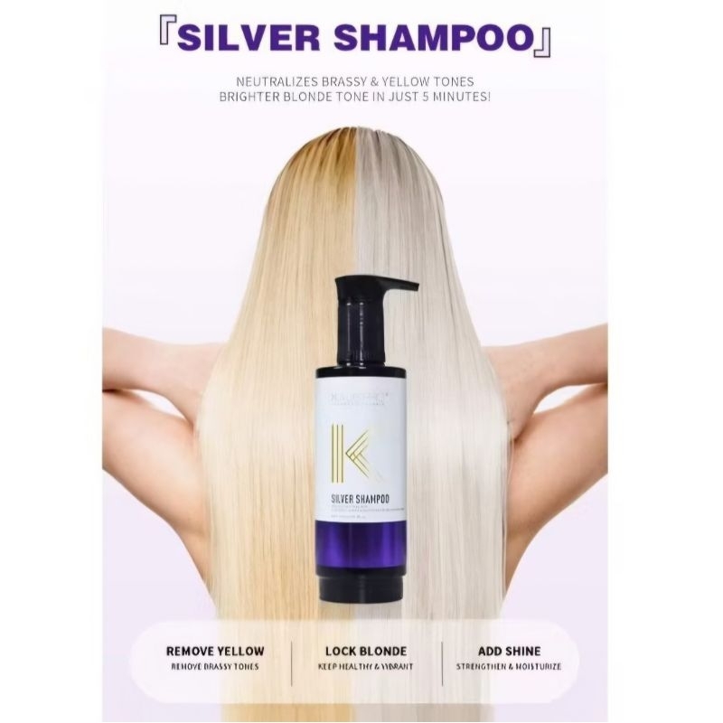[Kalispro] Silver Shampoo (Anti Yellow Shampoo) Ash color shampoo ...