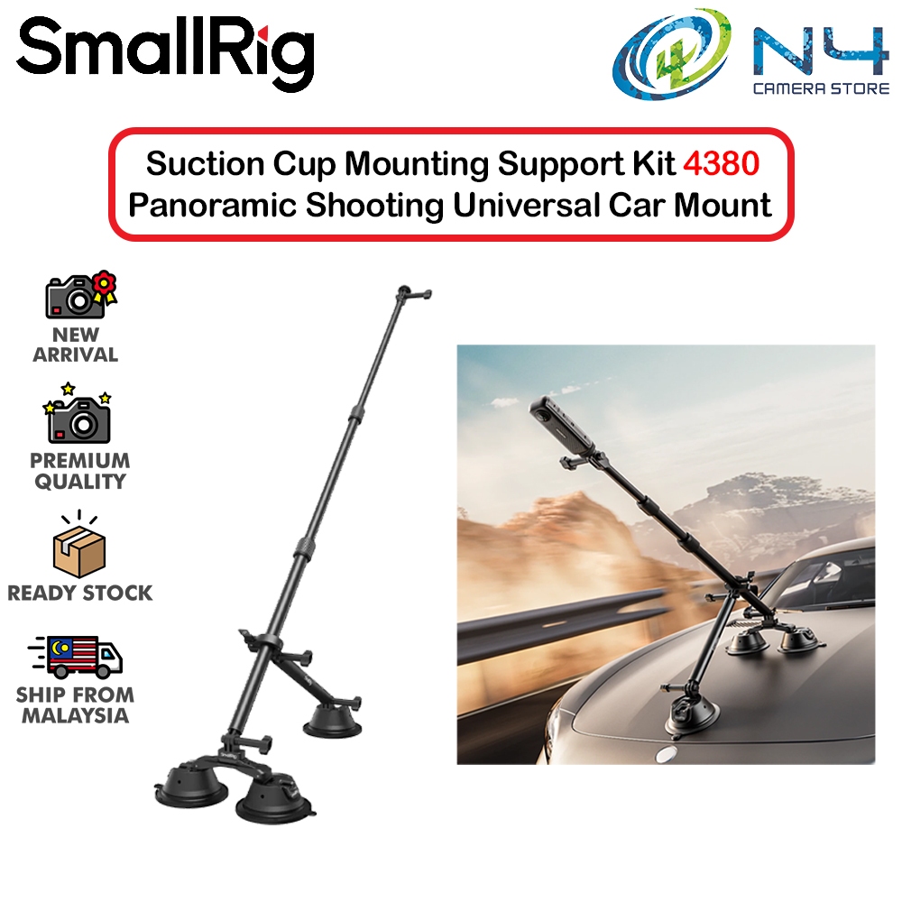 SMALLRIG CAMERA SUCTION CUP CAR MOUNT KIT FOR PANORAMIC SHOOTING (4380 ...