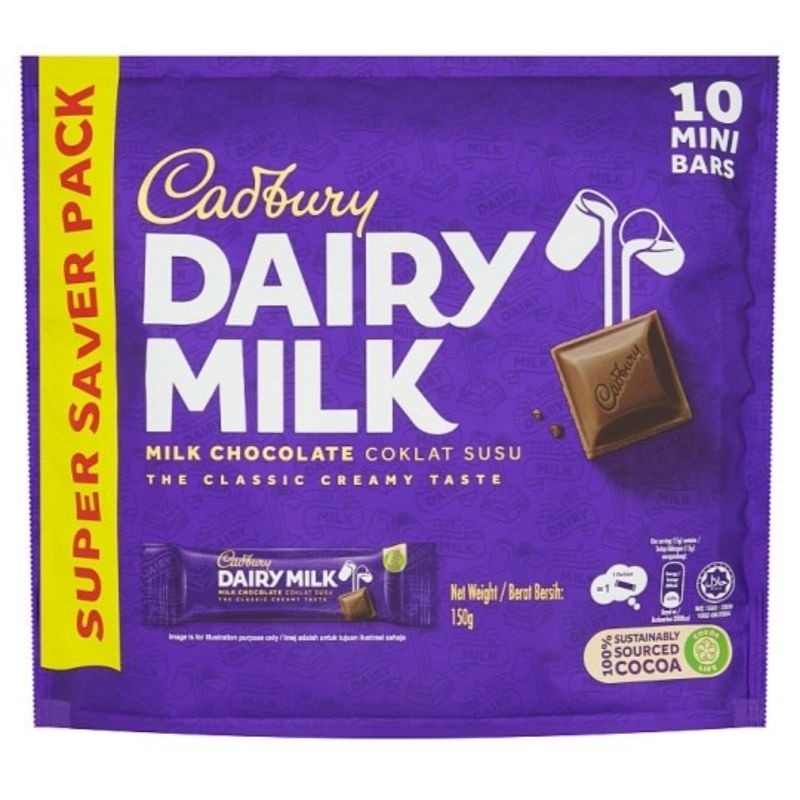 Cadbury Dairy Milk Share Bag 150G | Shopee Malaysia
