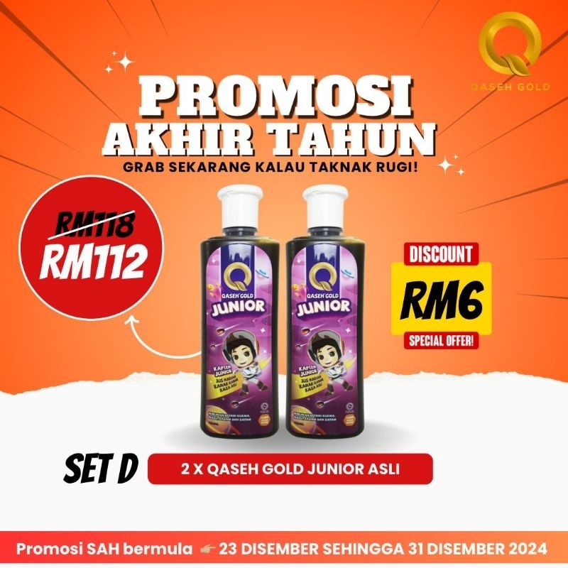 [YEAR END SALE] QASEH GOLD JUNIOR ASLI & OREN | SEMBELIT | ASMA | DEMAM ...