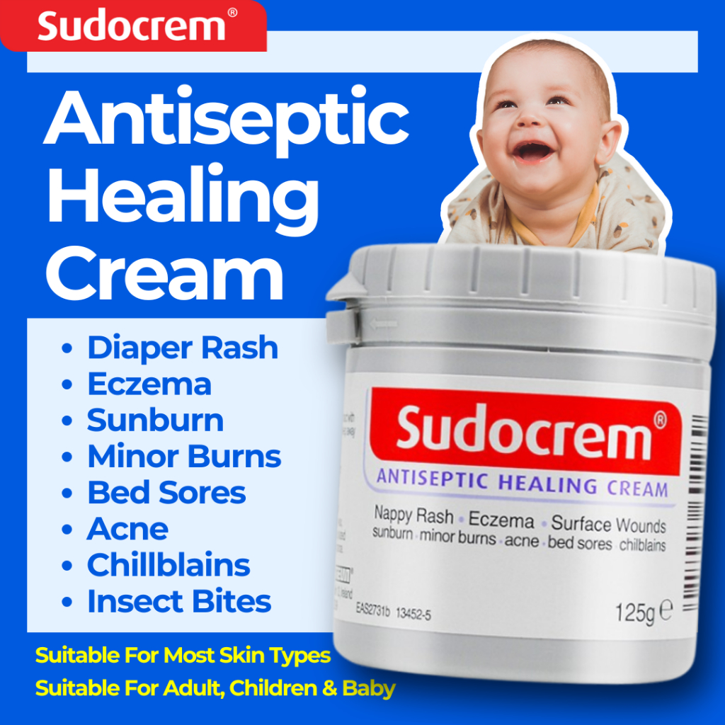 Sudocrem Antiseptic Healing Cream for Adult, Children, Baby Nappy Rash ...