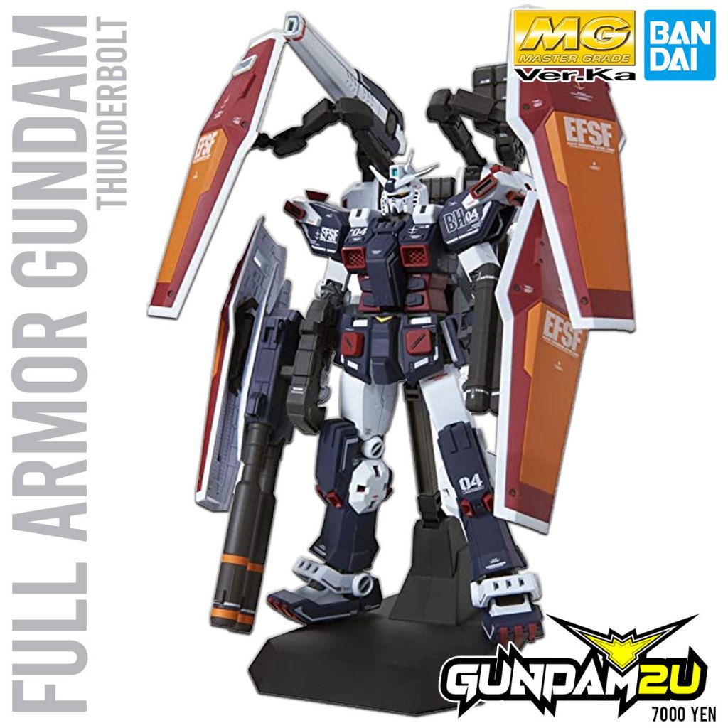 BANDAI MG 1/100 FA-78 Full Armor Gundam Thunderbolt Ver KA - Model Kit ...