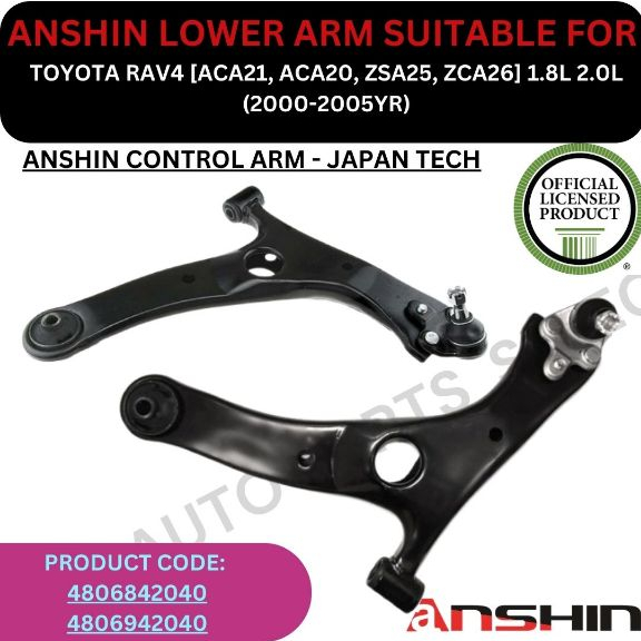 ANSHIN GENUINE LOWER ARM (FRONT) FOR TOYOTA RAV4 [ACA21, ACA20, ZSA25 ...