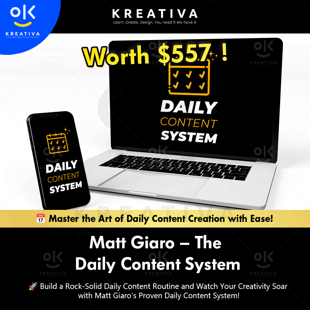 Vip Course-Matt Giaro – The Daily Content System | Learn copywriting ...