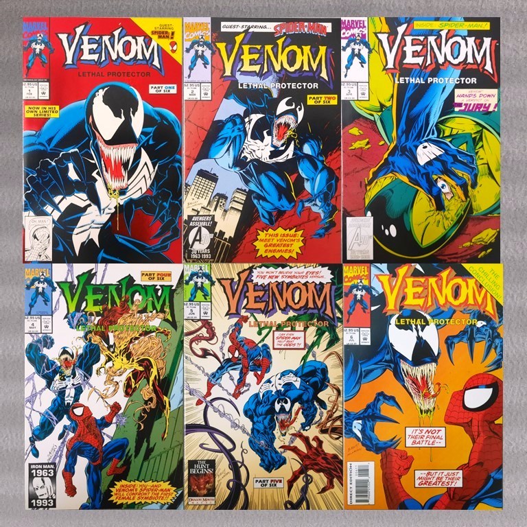 Venom: Lethal Protector 6/6 Complete Set (Marvel Comics) David Michelinie, Mark Bagley (Key ...