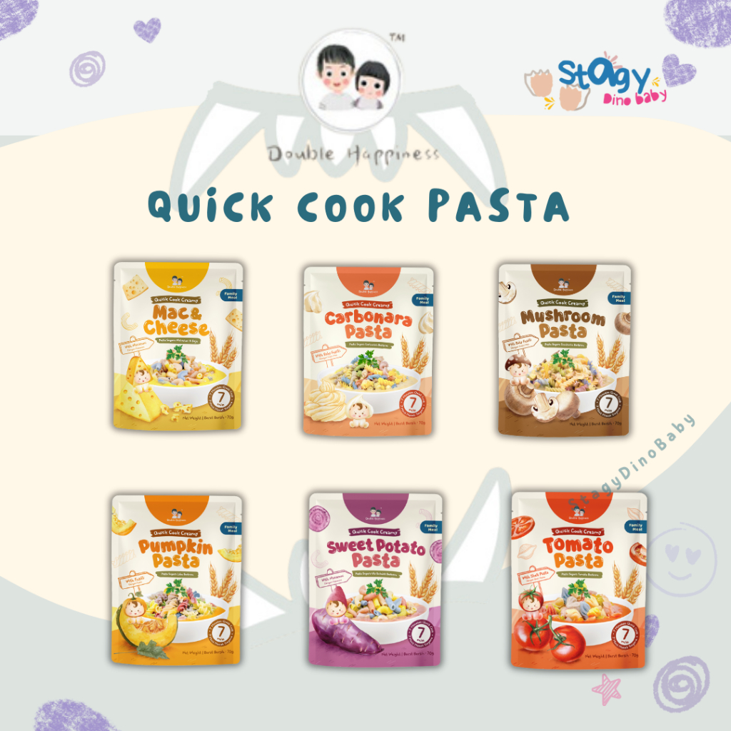 [🇲🇾 READY STOCK] Double Happiness Quick Cook Pasta-12M+ | Shopee Malaysia