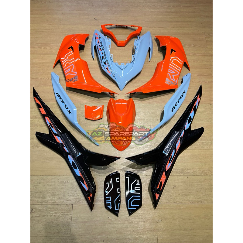 COVERSET NVX V2 AEROX OREN BLUE | Shopee Malaysia