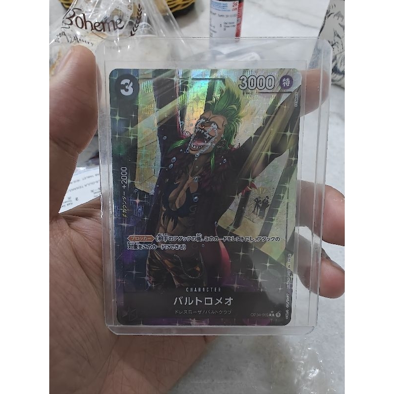 Bandai One Piece OPTCG PRB Parallel AA R OP04-089 Bartholomeo | Shopee Malaysia