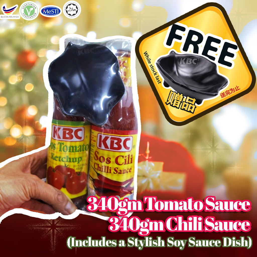 KBC Cili Sos/Chili Sauce+Tomato Sauce/Sos Tomato(Includes a Stylish Soy ...