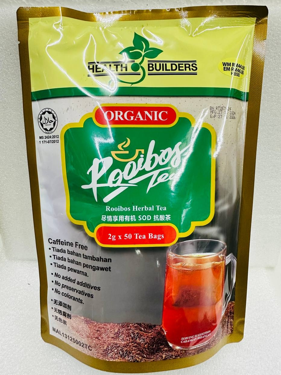 Organic Rooibos Herbal Tea (50 Tea Bag X 25gram) | Shopee Malaysia