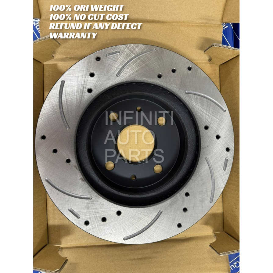 PERODUA MYVI ECO 2017 D20N FRONT BRAKE DISC ROTOR LEFT AND RIGHT 100% ...