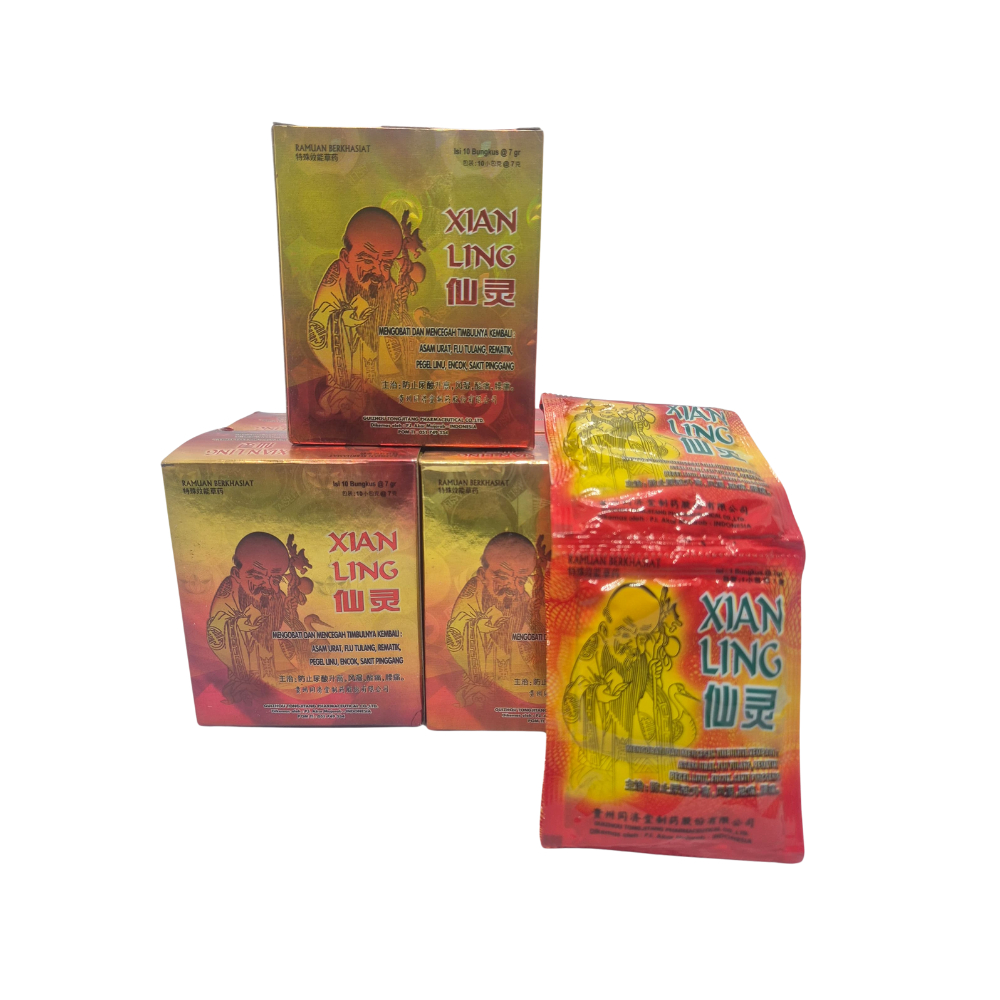 Xian Ling Powder Herbal Tea Ramuan Berkhasiat 10 bungkus per kotak ...