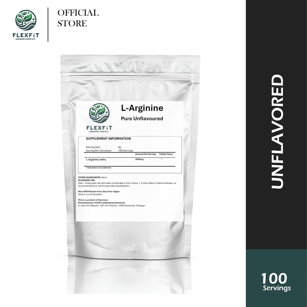Pure L-Arginine Powder, Unflavoured Pre-Workout Supplement, Nitric ...
