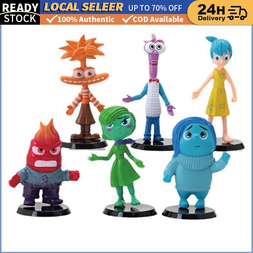 Action Figure 6Pcs/Set Inside Out 2 Action Figures Model PVC Q Version ...