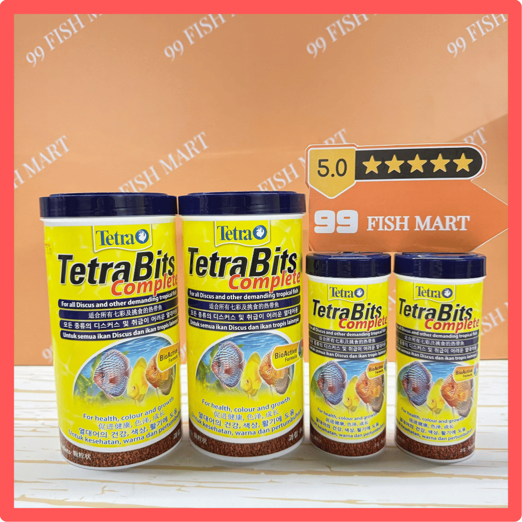 TETRA BITS COMPLETE TetraBits DISCUS TROPICAL FISH FOOD MAKANAN IKAN ...