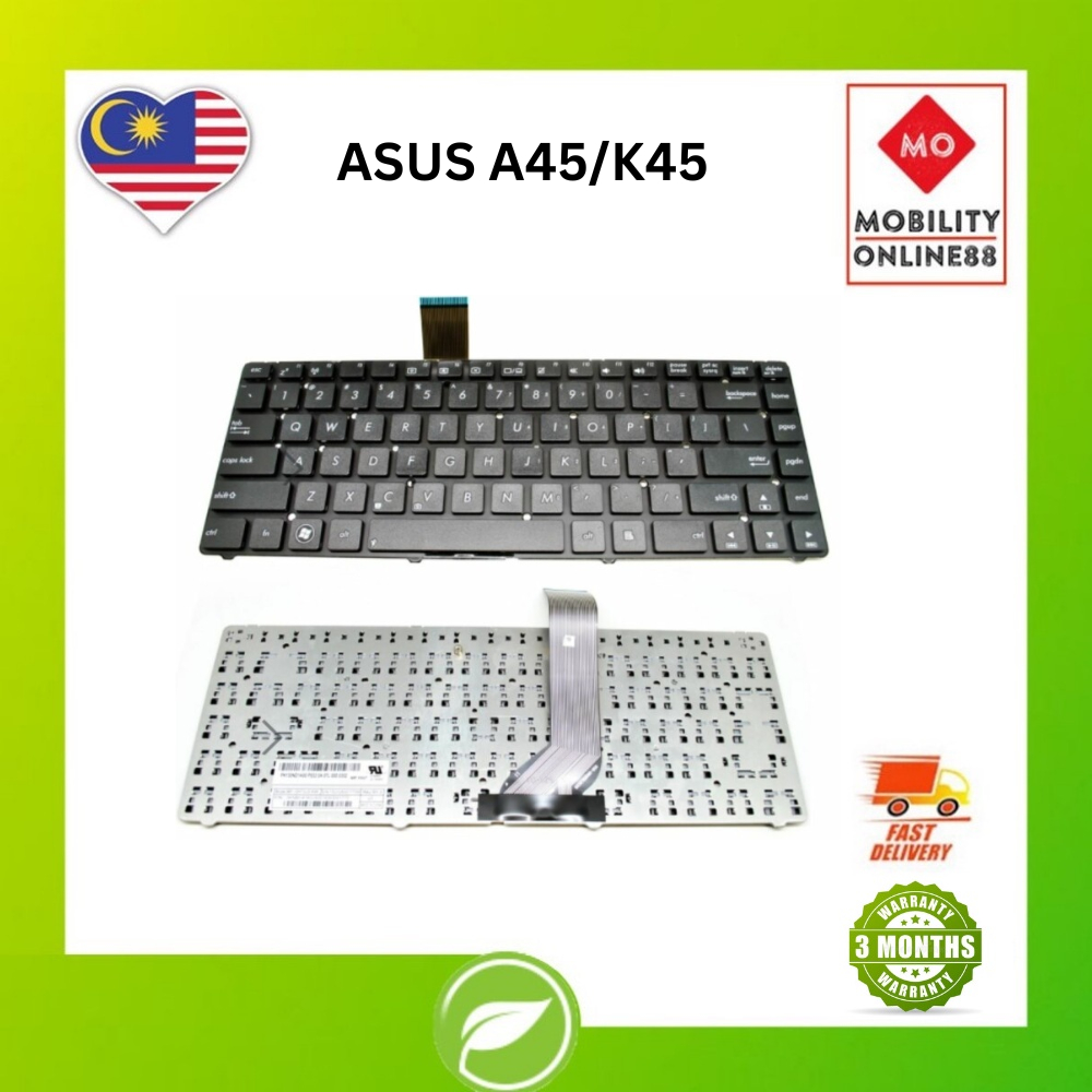 Asus K45 K45V K45VD P45 PRO45VA-VO056X A85 A85V R400 Laptop Keyboard ...