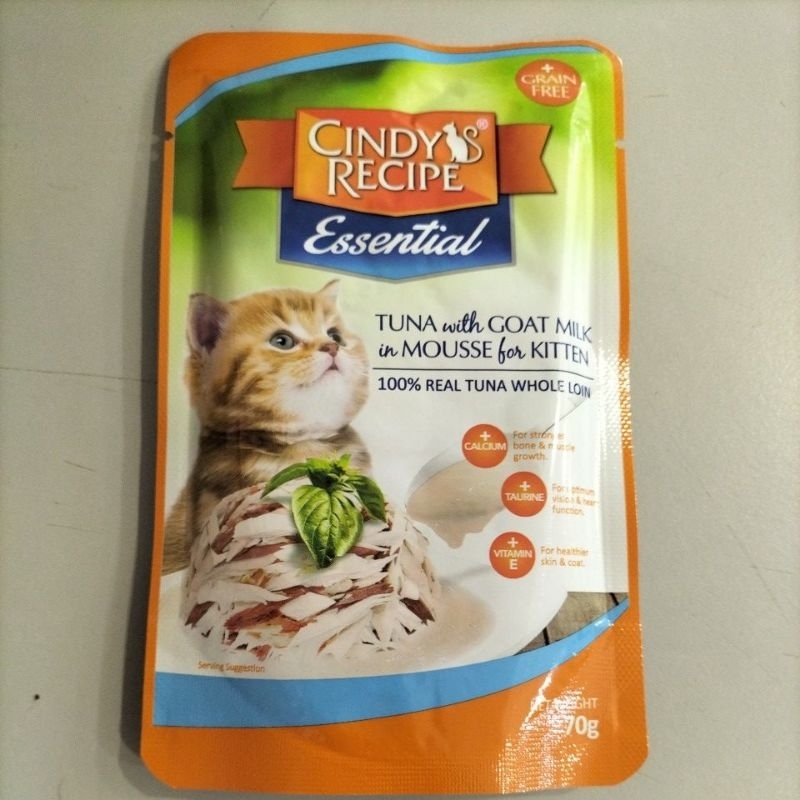 CINDY RECIPE ESSENTIAL WET FOOD & ADULT (70G) | Shopee Malaysia