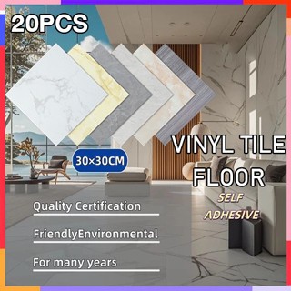 20PCS Jubin Marmar Lepas Sendiri Stiker Lantai BilikTamu/Balkoni Lantai ...