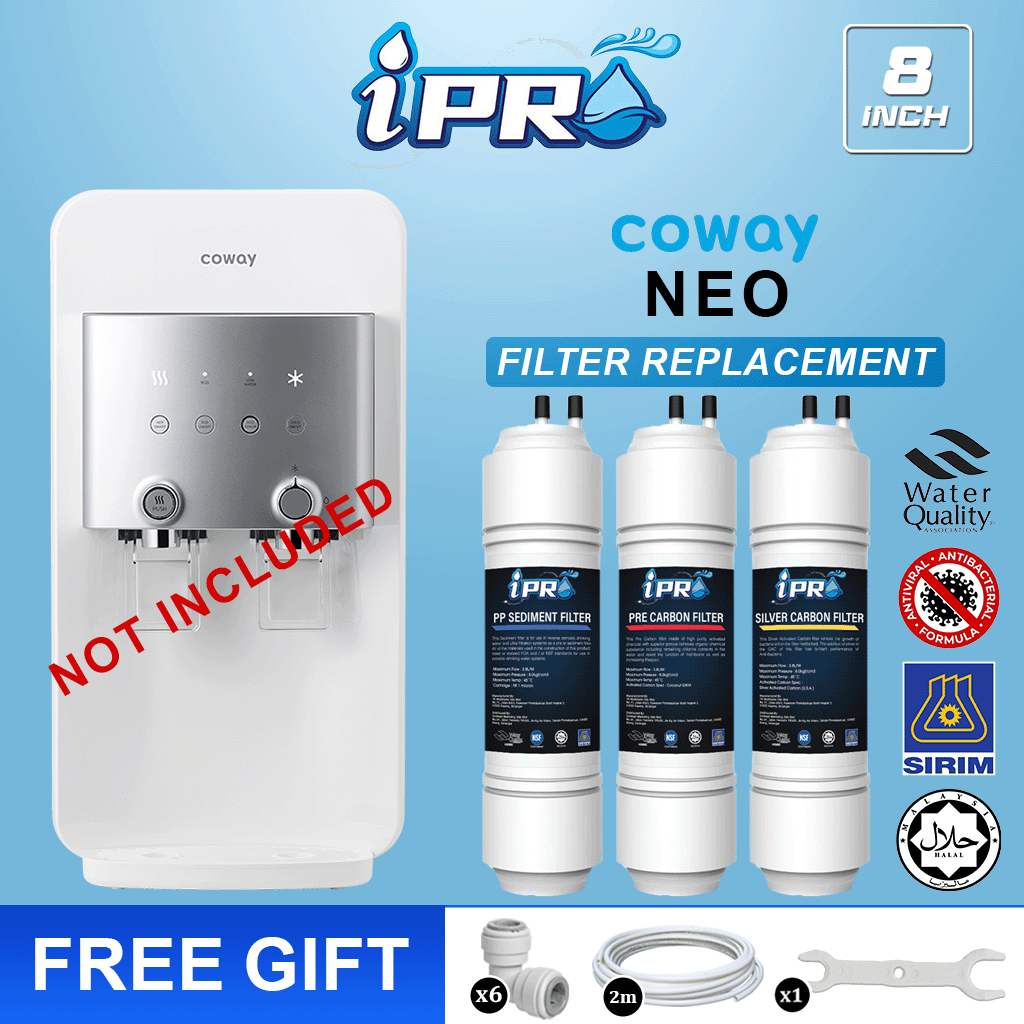 COWAY Filter Replacement 8" for Coway Neo with Antibacterial Filter ...